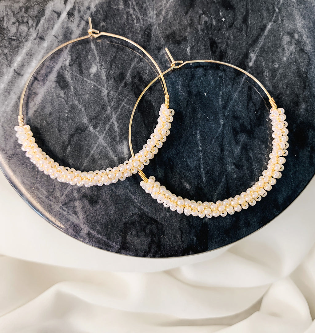 ARETES ARRACADAS TEJIDAS MIYUKI – Prusten Anillos Únicos